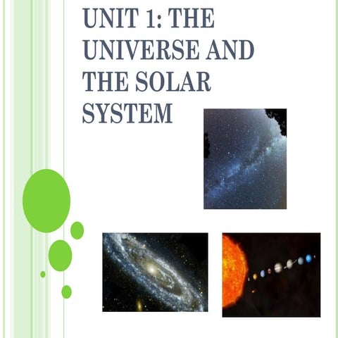 Unit 1 The Universe | PPT