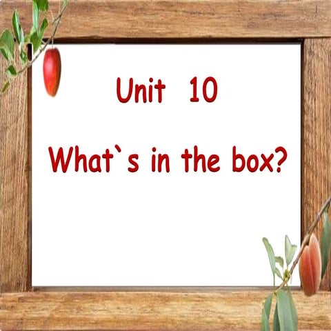 Unit 10 | PPT
