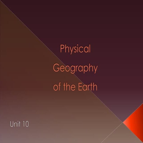 Physical Geography of the Earth | PPT