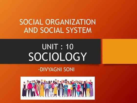 Social system (Sociology) | PPTX | Science