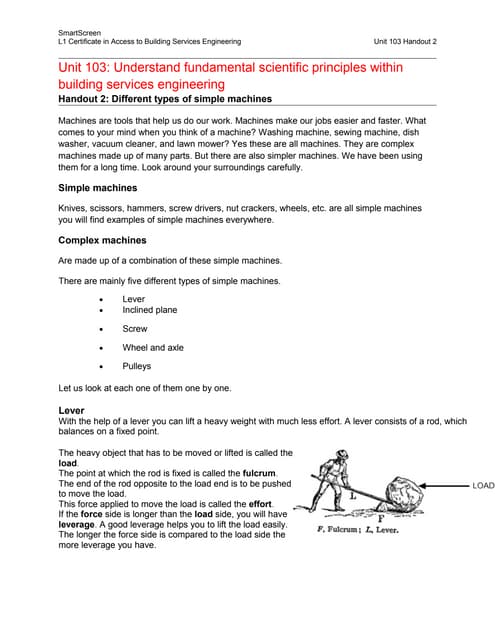 Simple machines for grade 4 | PPT