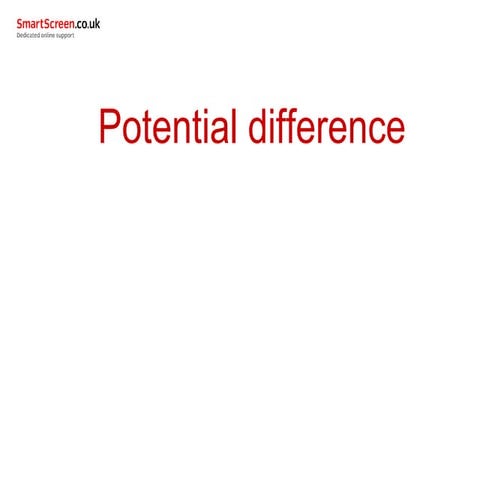 Unit 103 power_point_3_potential_difference | PPT