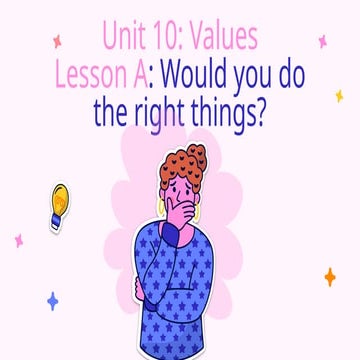 UNIT 10 lesson A Values - Empower Second Edition Pre-Intermediate ...