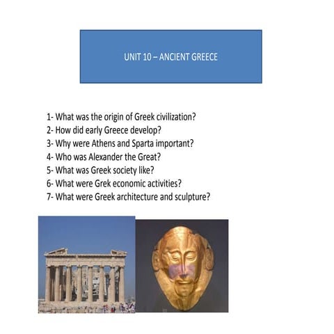 Unit 10 Ancient Greece | PPT