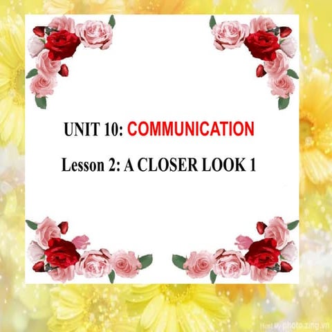 Unit 10 Communication Lesson 2 A Closer Look 1.pptx | Web Conferencing | Computer Software and ...