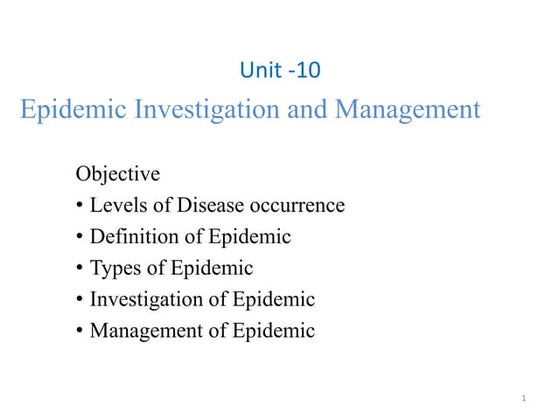 Epidemic Curves and its interpretations of | PPT | Infectious Diseases ...