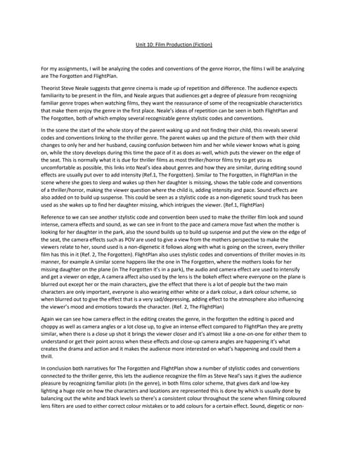 Short film analysis (1) | DOCX | Drama | Genres