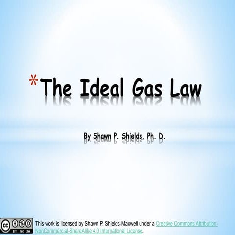 Chem II - Ideal Gas Law (Liquids and Solids) | PPTX