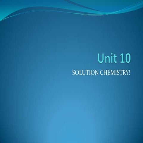 Unit 10 solutions 1 | PPTX