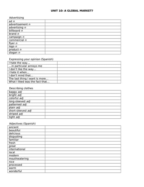 Unit 10 Word List PDF unit-10-word-list-pdf