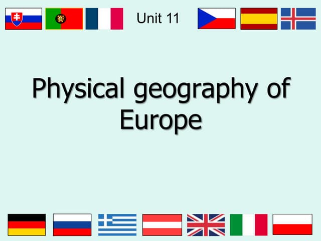 Physical geography of europe | PPT