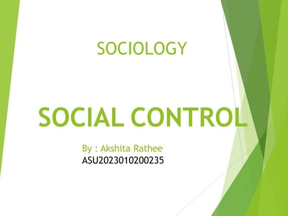 Unit 11 social control | PPT