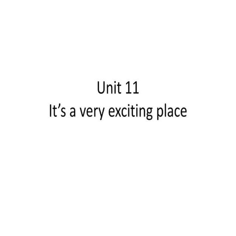 Unit 11 and 12 INGLES II | PPTX
