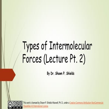 9 general types of intermolecular force | PPTX