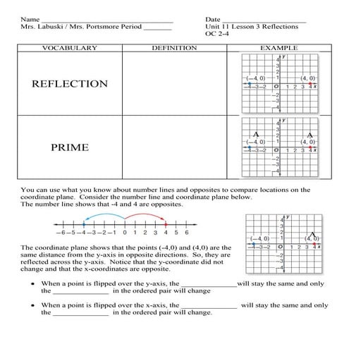 Unit 11 lesson 4 reflections | PDF