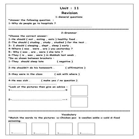 Unit 11 revision | PDF