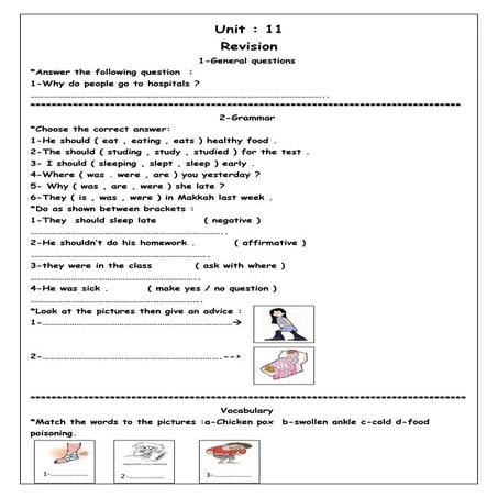 Unit 11 revision | PDF