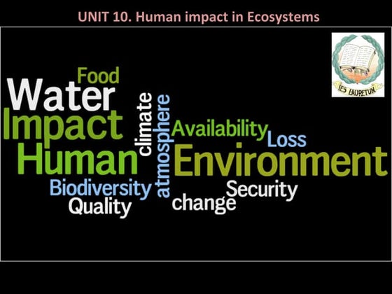 Human impacts on plants and animals | PPTX