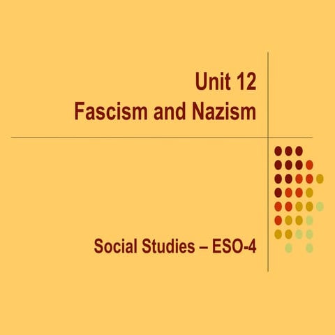 Unit 12 - FAscism and Nazism | PPT