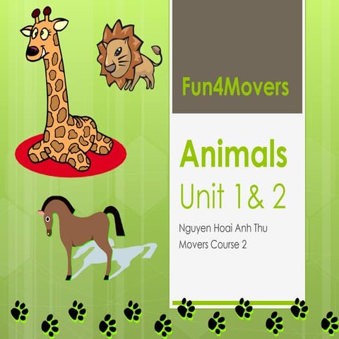 Unit 1 & 2 Animals & Which animals | PPTX