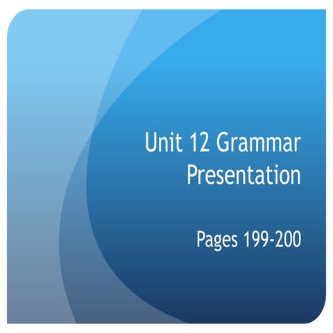 English tenses | PPTX