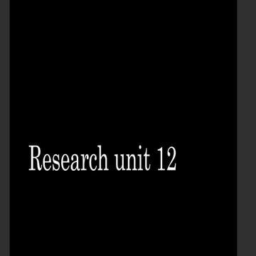 Unit 12 pp (2) | PPT