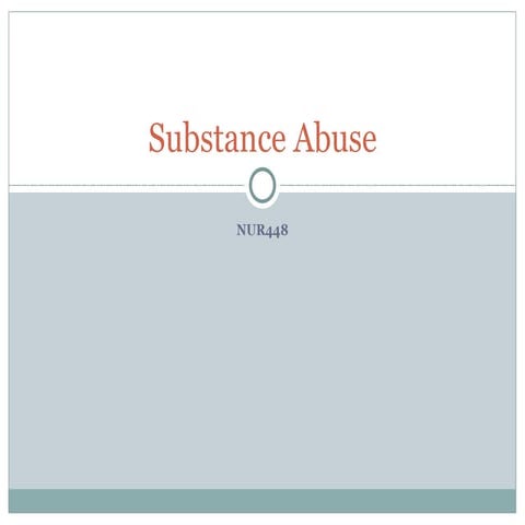 Unit12 substance abuse | PPT