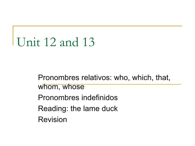 Indefinite pronouns | PPT