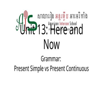 Mastering Present Simple vs Present Continuous: Practical Grammar ...