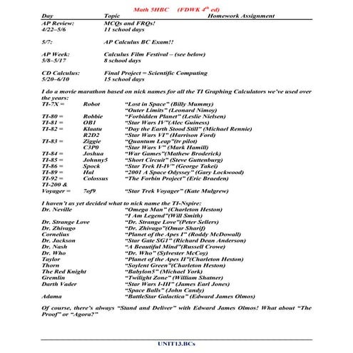 5HBC2012 UNIT13 | PDF