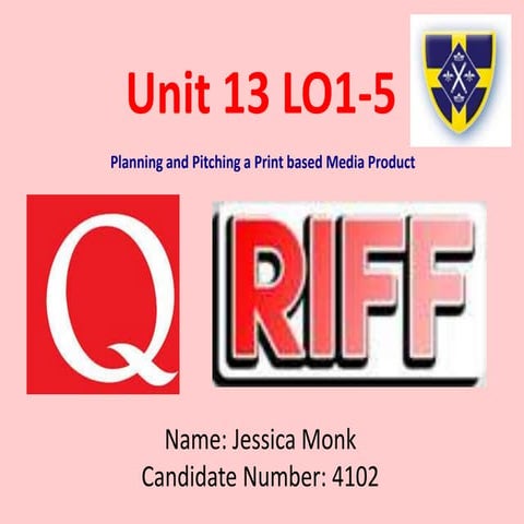 Unit 13 LO1-LO5 | PPT