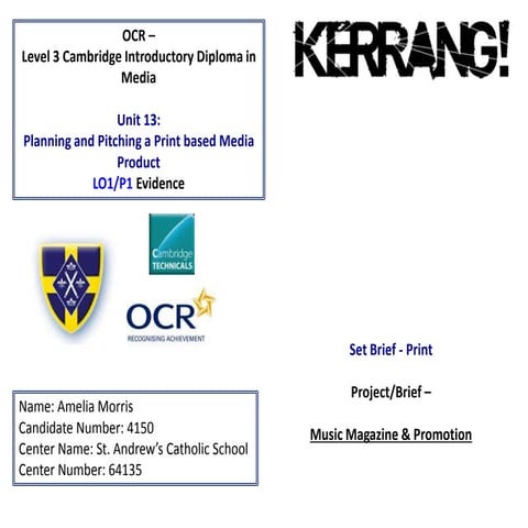 Unit 13 KERRANG! | PPTX