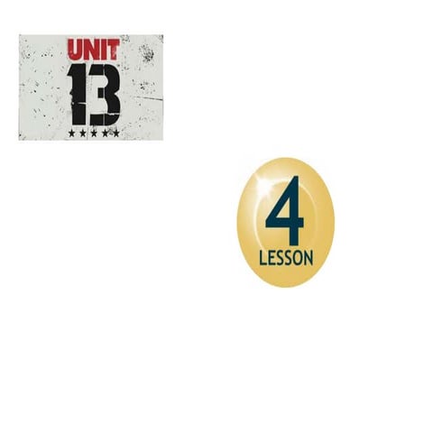 Unit 13 lesson 4 | PPT