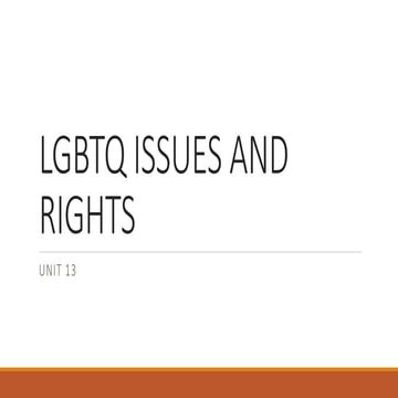LGBTQ ISSUES IN INDIA AND LEGAL CHALLENGES | PPTX
