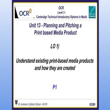Unit 13: LO1 | PPT