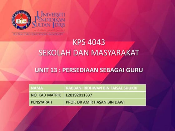 GKKO1062 : DASAR UTAMA KOKURIKULUM | PPTX