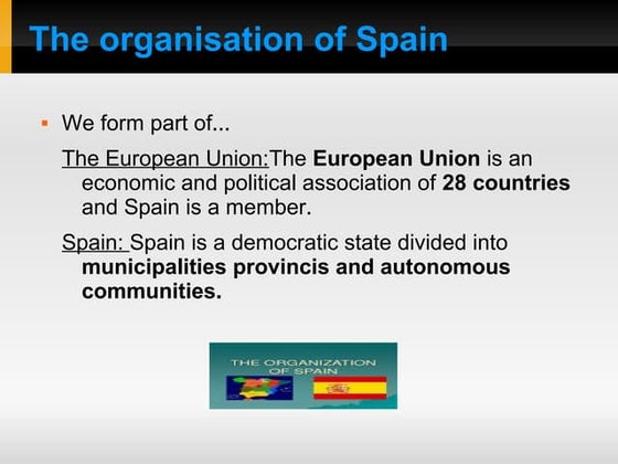 The organization of Spain | PPT