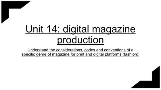 Magazine contents page | PPT