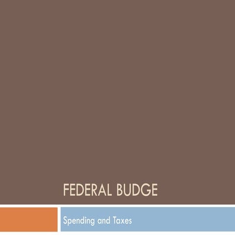 Taxes and Government Spending | PPT