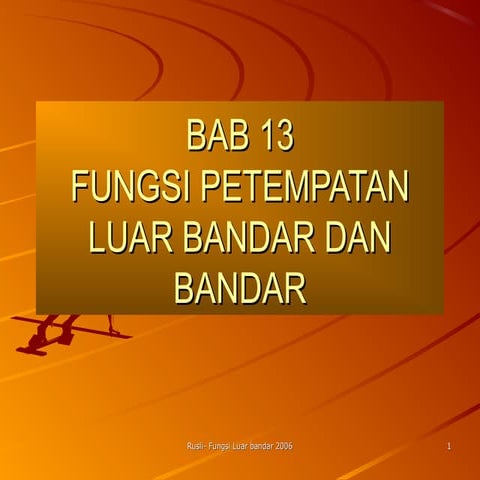 Unit 14 fungsi luar bandar dan bandar | PPT