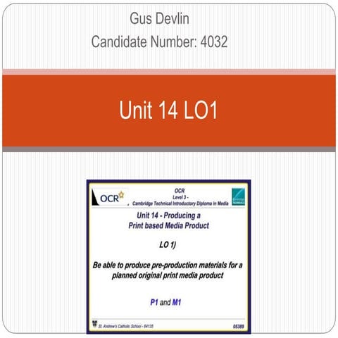Unit 14 LO1 | PPTX