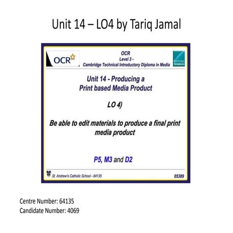 Unit 14 – LO4 | PPT
