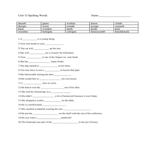 Around One Cactus - Spelling Words.pptx