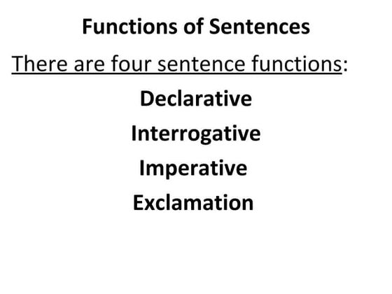 Basic sentence structure | PPT