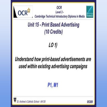Unit 15: LO1 | PPT