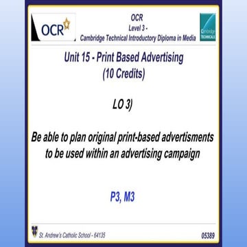 Unit 15: LO3 | PPT