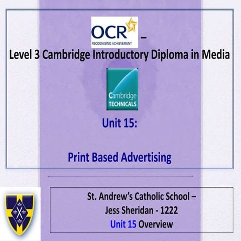 Unit 15 jess sheridan | PPT