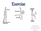 Exercise & range of motion exercise | PPT
