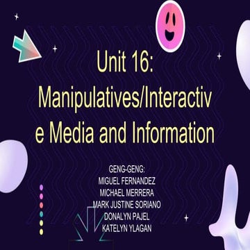Module 16 Manipulative Information and Media | PPTX