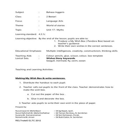 Unit17 language art | PDF